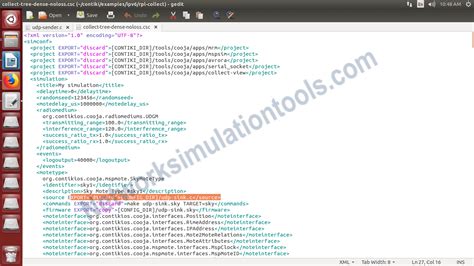 How To Write Code In Cooja Sim Cooja Simulator Programming Language Network Simulation Tools