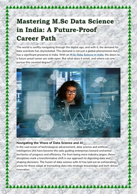 Ppt Mastering M Sc Data Science In India A Future Proof Career Path Powerpoint Presentation