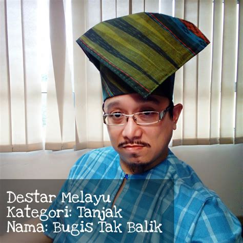 Destar Headwear Jenis Tanjak Tanjak Bugis Tak Balik Headwear