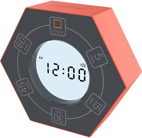 Hexagon Rotating Productivity Timer With Clock Pomodoro Timer With 5 15 30 45 60 Minute