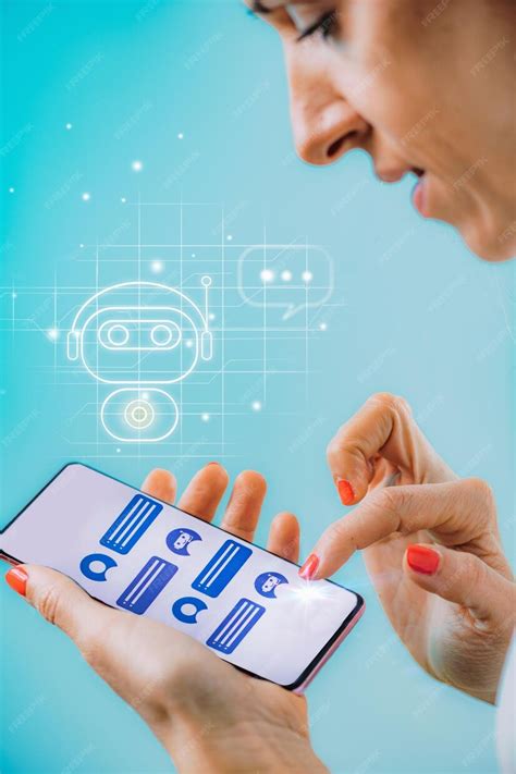 Premium Photo Chatbot Digital Robot Assistant Helping A Customer