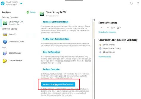 Boot Logical Drive Is Configured But Is Missing Or Offline 주 서브이즈