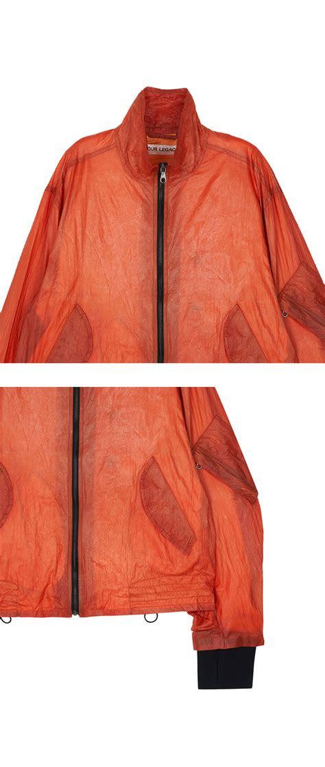 아워레가시 러프트 나일론 재킷 오렌지 Prtprtshop Kream