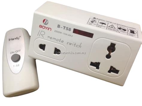 Wall Extension Power Socket With Infrared Remote Control