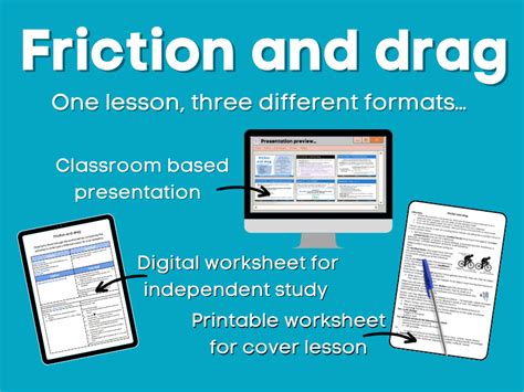 Friction And Drag Lesson Bundle Teaching Resources