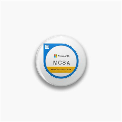 Microsoft Mcsa Windows Server 2016 Certificate Certifications Sticker