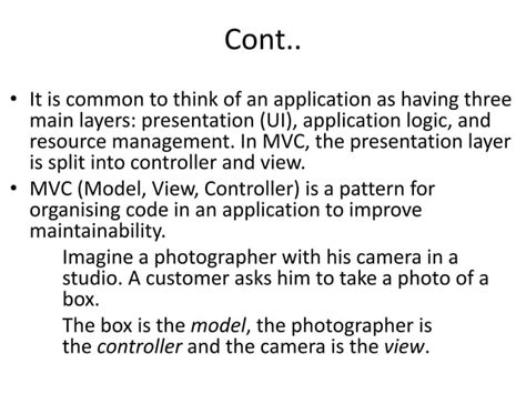 pattern oriented architecture for web based architecture ppt