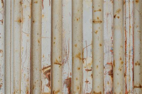 Background Wall Of A Shipping Container With Vertical Lines And Spots