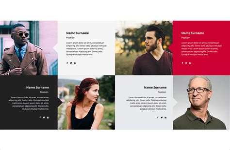 UI Divi Layout Kit Unique Divi Person Module Layout Kit