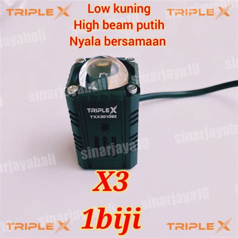 Jual Lampu Led Triple X Triple X TRIPLE X X1 X3 X 1 Lampu Led Kabut Tembak Foglamp Laser Terang