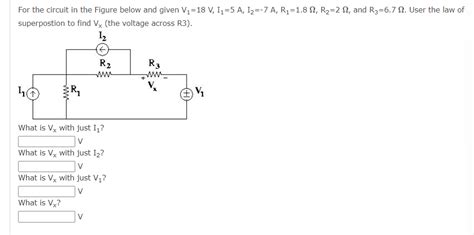 Solved For The Circuit In The Figure Below And Given V Chegg Com
