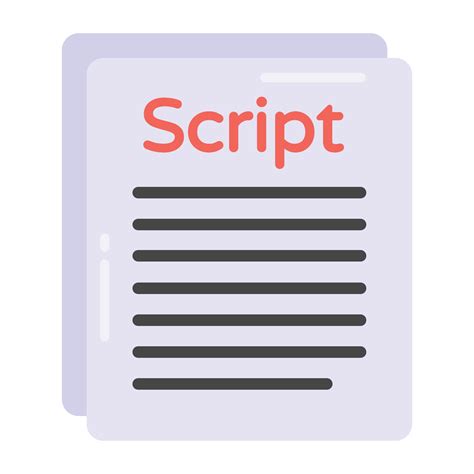 A Script Document Flat Editable Icon 5972512 Vector Art At Vecteezy