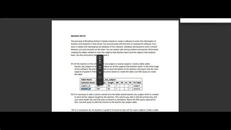 Data Base Task 45 Create A Table With Foreign Key Using Ddl Query 1st Year Youtube