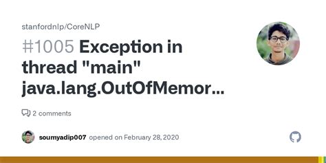 Exception In Thread Main Javalangoutofmemoryerror Java Heap Space · Issue 1005
