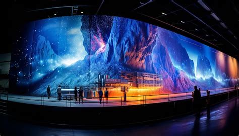 Premium Ai Image A Large Particle Collider Shown Under Lake Geneva