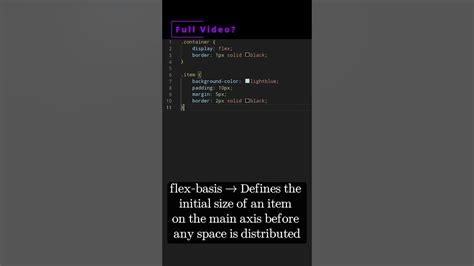 💻 css 24b 💻 flexbox important properties 💻 css css3 csscourse html html5 omg youtube