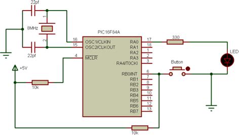 Pic16f84a Projects Simple Circuit