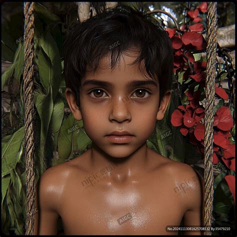 Ai创作图写实的肖像画 黎族男孩 玻利尼西亚人 献纳者男童头像 数字艺术肖像 黑白混血儿 保安族男孩 小男孩ip 布朗族男孩 密克罗尼西亚人