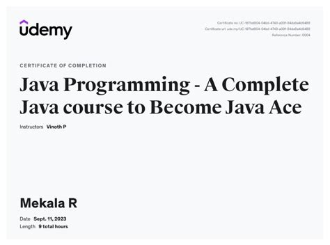 Mekala Ramasamy On Linkedin Successfully Completed The Java