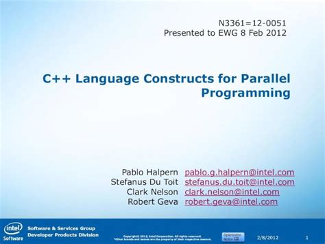 Pdf C Extensions For Parallel Programming Open Standards Dokumentips