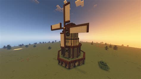 Here Is My Windmill Design With Create Mod I Have No Idea How To Do