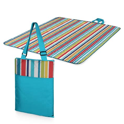 Picnic Time Vista Outdoor Picnic Blanket And Tote Overstock 8775456