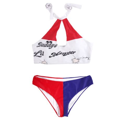Women Anime Swimsuit Harlen Cosplay Costume Sexy Bikini Swimsuit For
