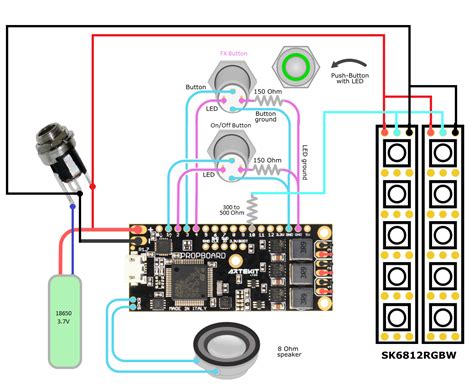 Complete Wiring Schedule Programming Propboard Artekit Labs Forum