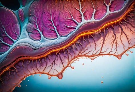 Under The Microscope Cell Structures Stock Illustration Illustration