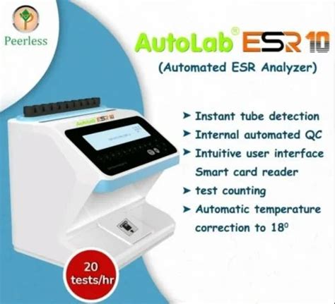 Automatic Automated Esr Analyzer Peerless At ₹ 55000 Piece In Jaipur Id 2851964448230