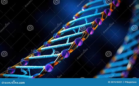 Structure Of Gene And Chromosome Vector Illustration 309535508
