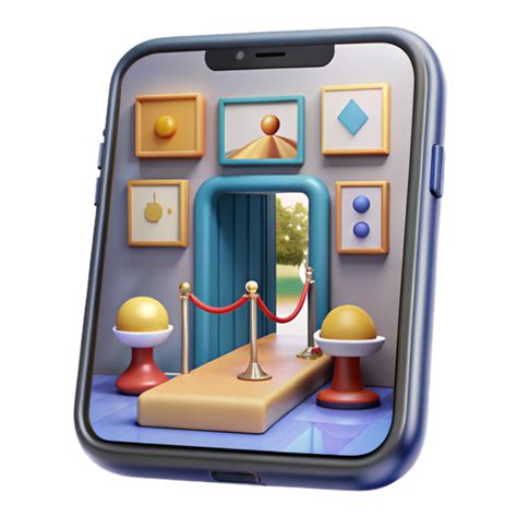 Virtual Museum Explore Art Exhibits On Mobile 56559125 Png