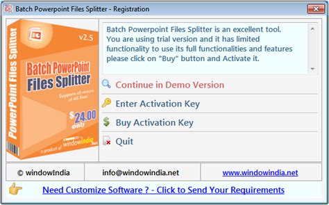 Screenshots Of Batch Powerpoint Files Splitter
