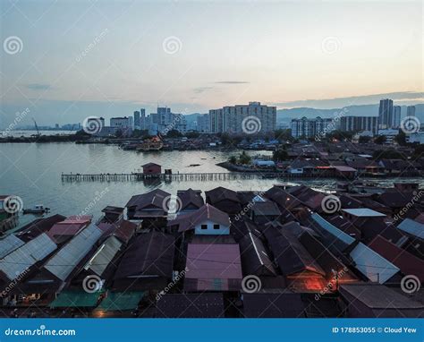 Chew Jetty At Night Editorial Image Image Of Heritage