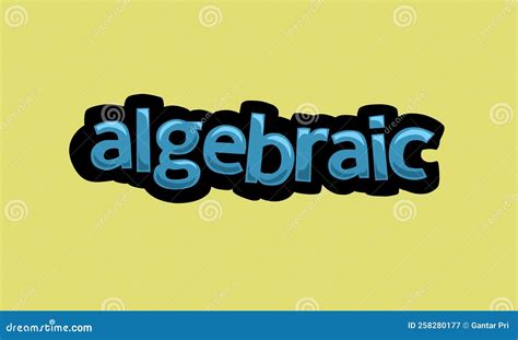 algebraic writing vector design on a yellow background stock vector