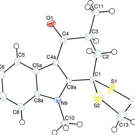 The Molecular Structure Of The Title Molecule With The Atom Numbering