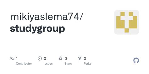 GitHub Mikiyaslema Studygroup