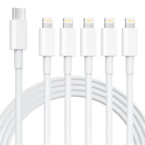 6 Foot USB C To Lightning Cable 5 Pack For 6 N11058