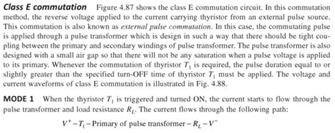 Types Of Commutation Of Thyristors Class E And Class F Commutation