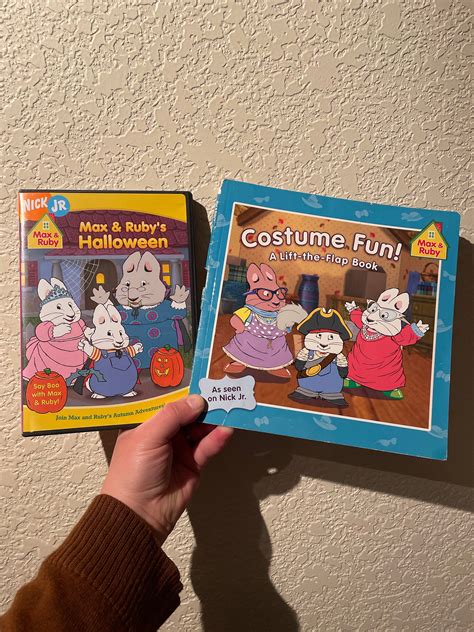 Nick Jr Max And Ruby Book And Dvd Bundle Max And Ruby Halloween Etsy