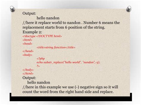 Ppt Php String Function Powerpoint Presentation Free Download Id