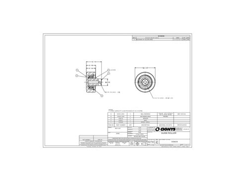 Guide Roller Guide Roller 1 32 Face Saginaw Products