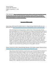 WGU English Comp Task 1 Docx Melisa Gonzalez Babe ID 001466033 English Composition II