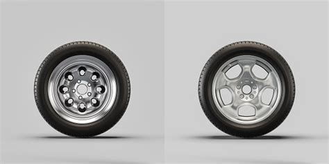 흰색 바탕에 자동차 바퀴 정면보기에서 반짝이는 림이있는 고립 된 자동차 타이어 3d 렌더링 타이어에 대한 스톡 사진 및 기타 이미지 Istock