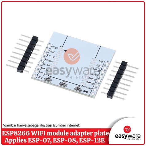 Jual Esp8266 Adapter Plate For Esp 07 Esp 08 Esp 12 Shopee Indonesia