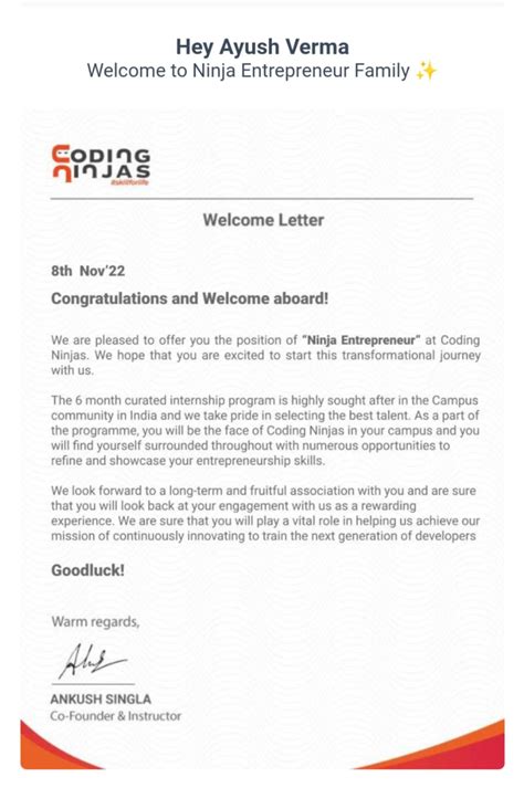 codingninjas campusambassador ninja ayush verma