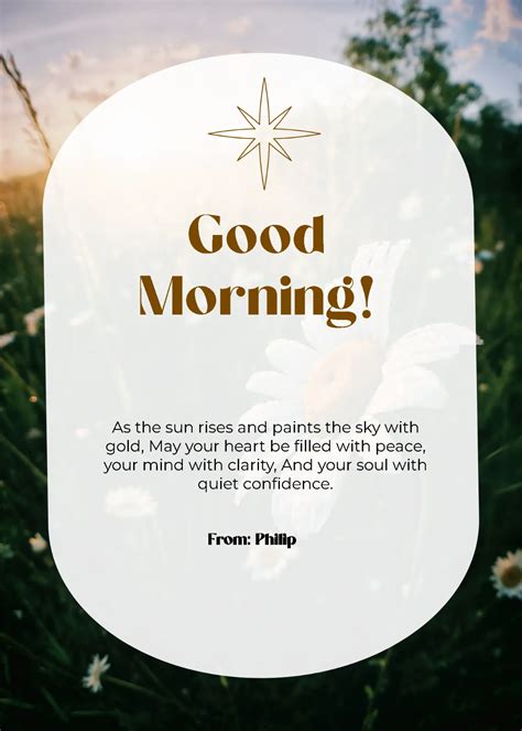 Free Special Good Morning Wishes Template To Edit Online