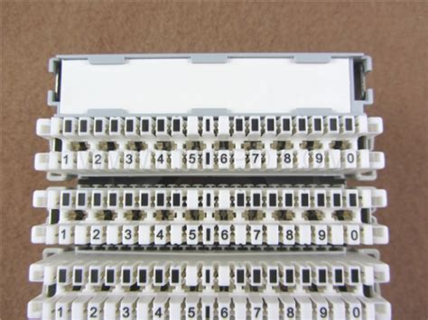 100 Pairs Krone Lsa Plus Disconnection Module Block With Label Holder