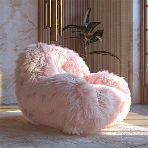 Embracing Comfort In Style The Luxe Furry Chair Collection