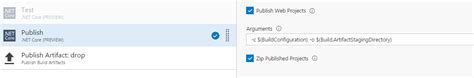 Net Core Visual Studio Team Services Dotnet Publish Stack Overflow